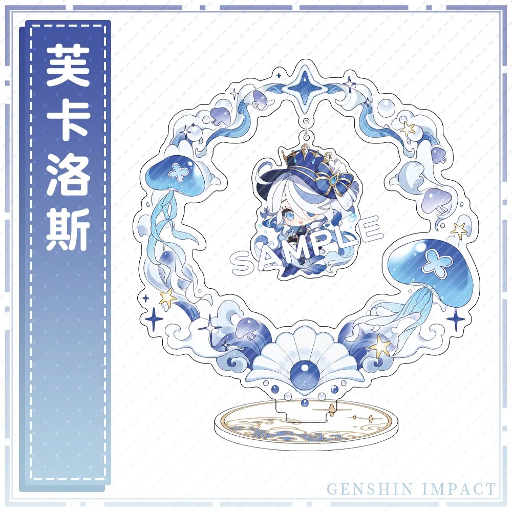 Mô hình Standee Game Genshin Impact Figures Furina Neuvillette Acrylic ...