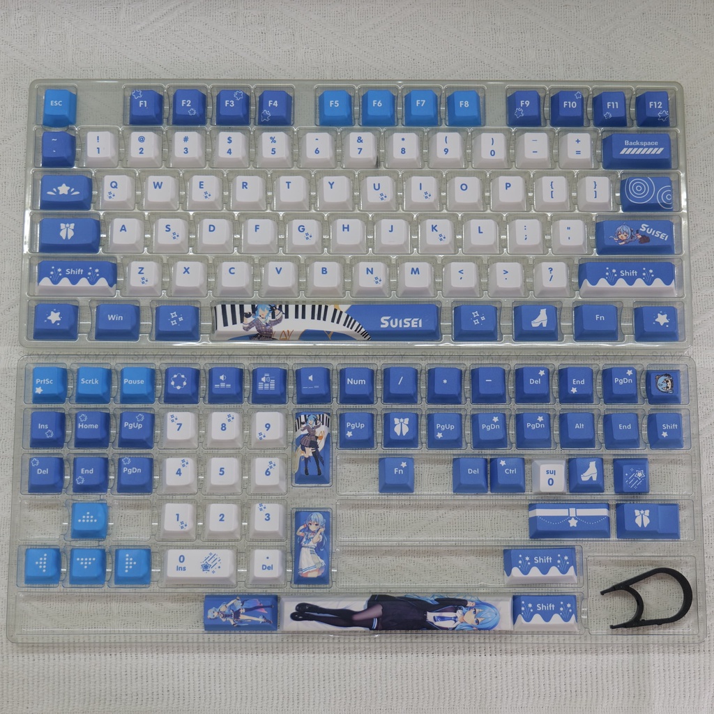 Hoshimati Suisei Keycaps Cherry Profile Suisui Anime PBT DYE SUB Bàn ...