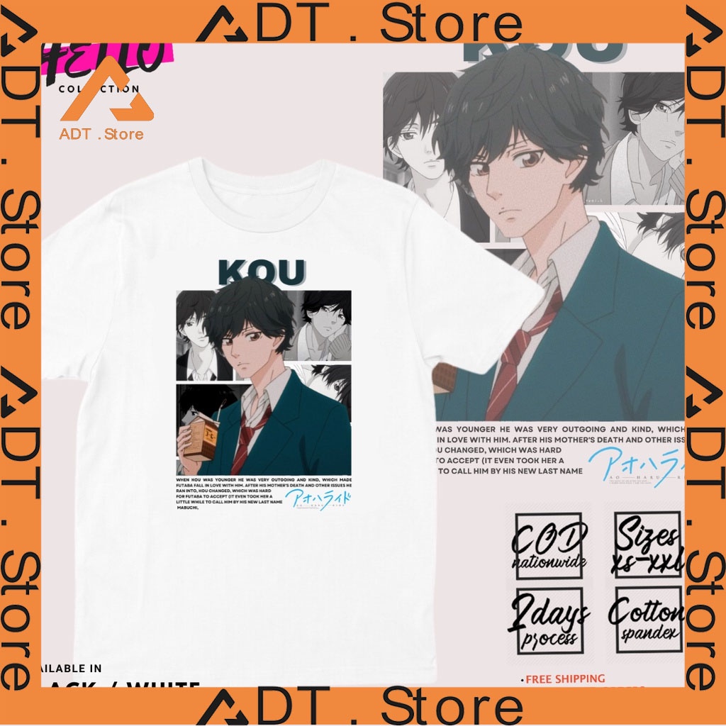 Áo thun hình Kou Mabuchi - Ao Haru Ride Husbando Anime cực chất giá rẻ ...