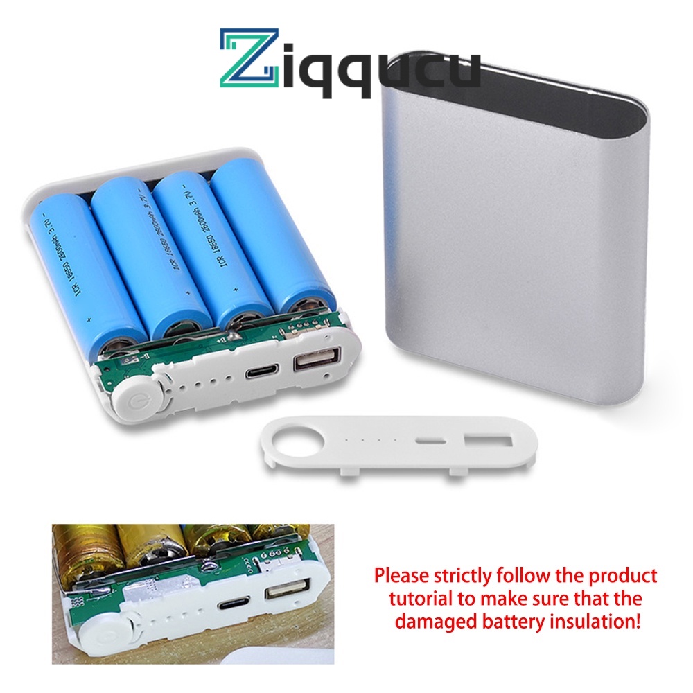 ZIQQUCU 18650 Diy Power Bank Box Free Hàn Diy Kit Đáng tin cậy Đa năng ...