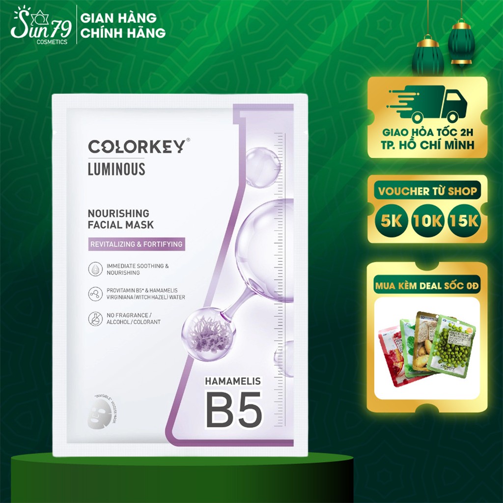 Mặt Nạ Dưỡng Ẩm Giảm Mụn Colorkey Luminous Nourishing Facial Mask 25ml ...