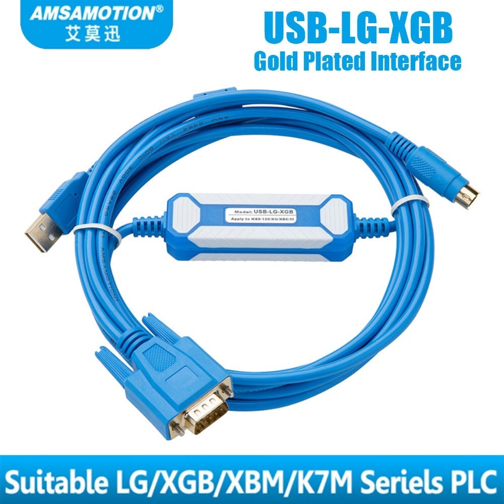 Cáp Lập Trình PLC LS LG USB-LG-XGB Tương Thích MASTER-K80S K120S XGB XBC XBM PMU XP RS232 Chính ...