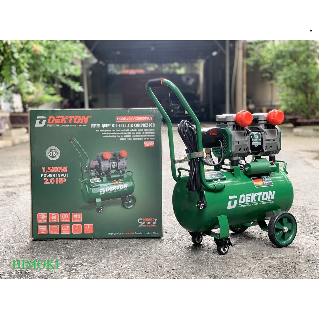 Máy Nén Khí Không Dầu Dekton/ DK-AC3930PLUS /2HP/1500W/ Bình 30L / Lưu Lượng 200L/Phút ĐL himoki ...