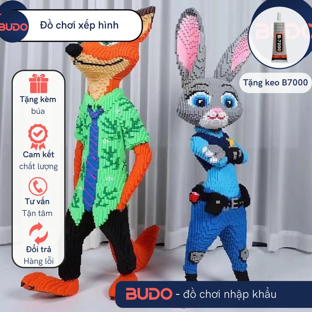 Đồ Chơi Lắp Ráp Mô Hình Zootopia Thỏ Judy and Cáo Nick Cỡ Lớn 115cm ...