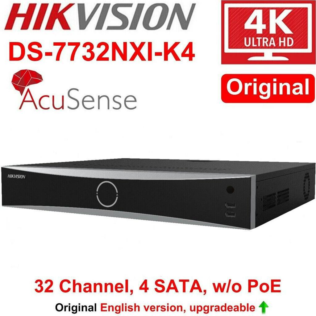 Đầu ghi hình camera IP 32 kênh HIKVISION DS-7732NXI-K4 hỗ trợ 32 kênh ip camera lên đến 12.0MP ...