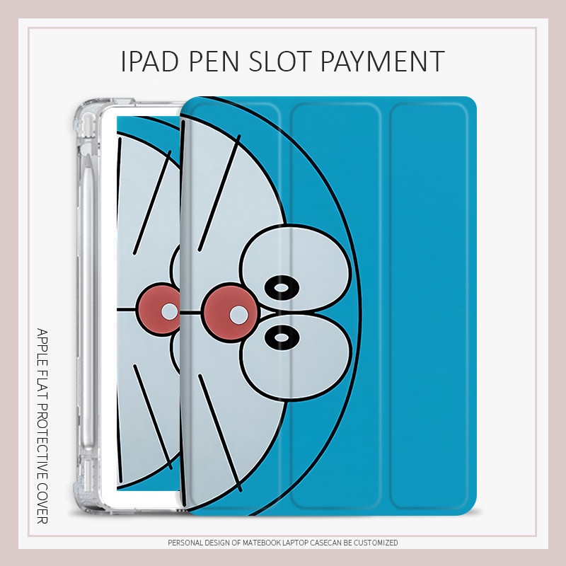 Doraemon Ốp Máy Tính Bảng Silicon Có Dây Đeo ipad air1 / 2 / 3 / 4 / 5 ...