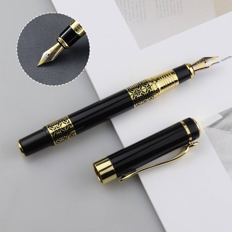 11 Chiếc Đài Phun Nước Bút Bộ Mực Retro Kim Loại Thư Pháp F Nib Cổ Điển ...