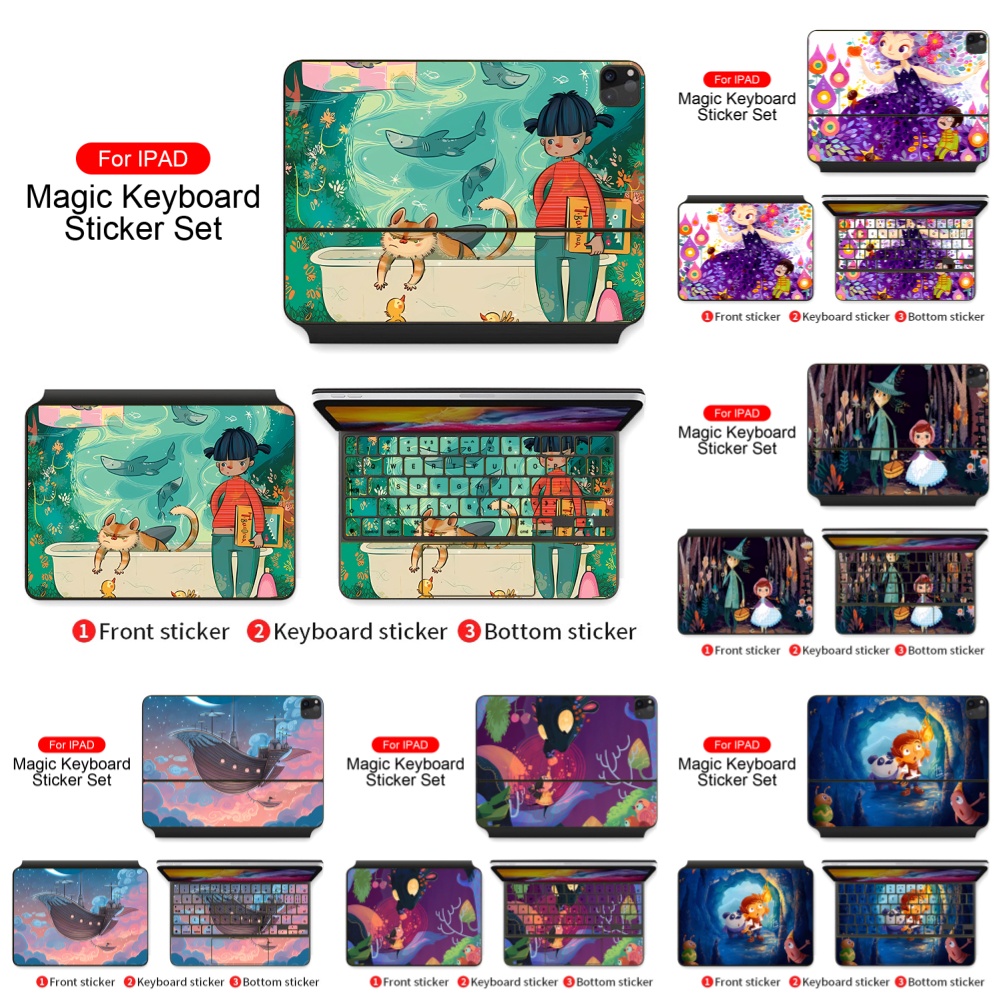 For Magic Keyboard Sticker For Apple for IPad Pro 11 12.9 Inch 2022 ...