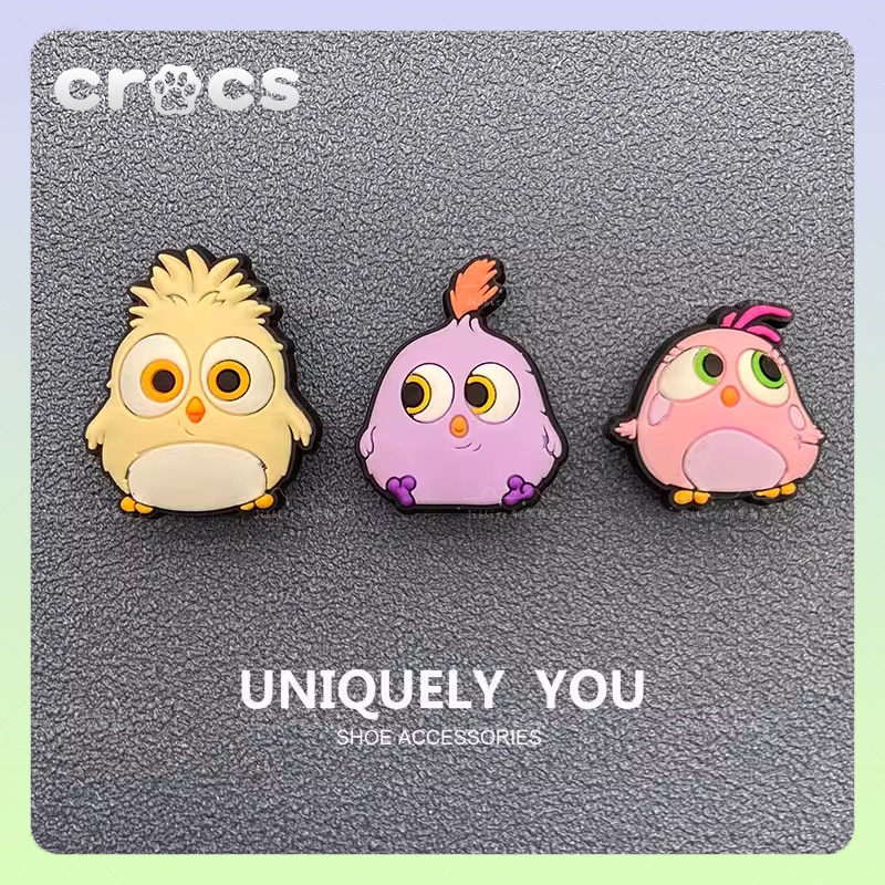sticker dép crocs Angry Birds jibbitz crocs stiker dép cross charm dép ...