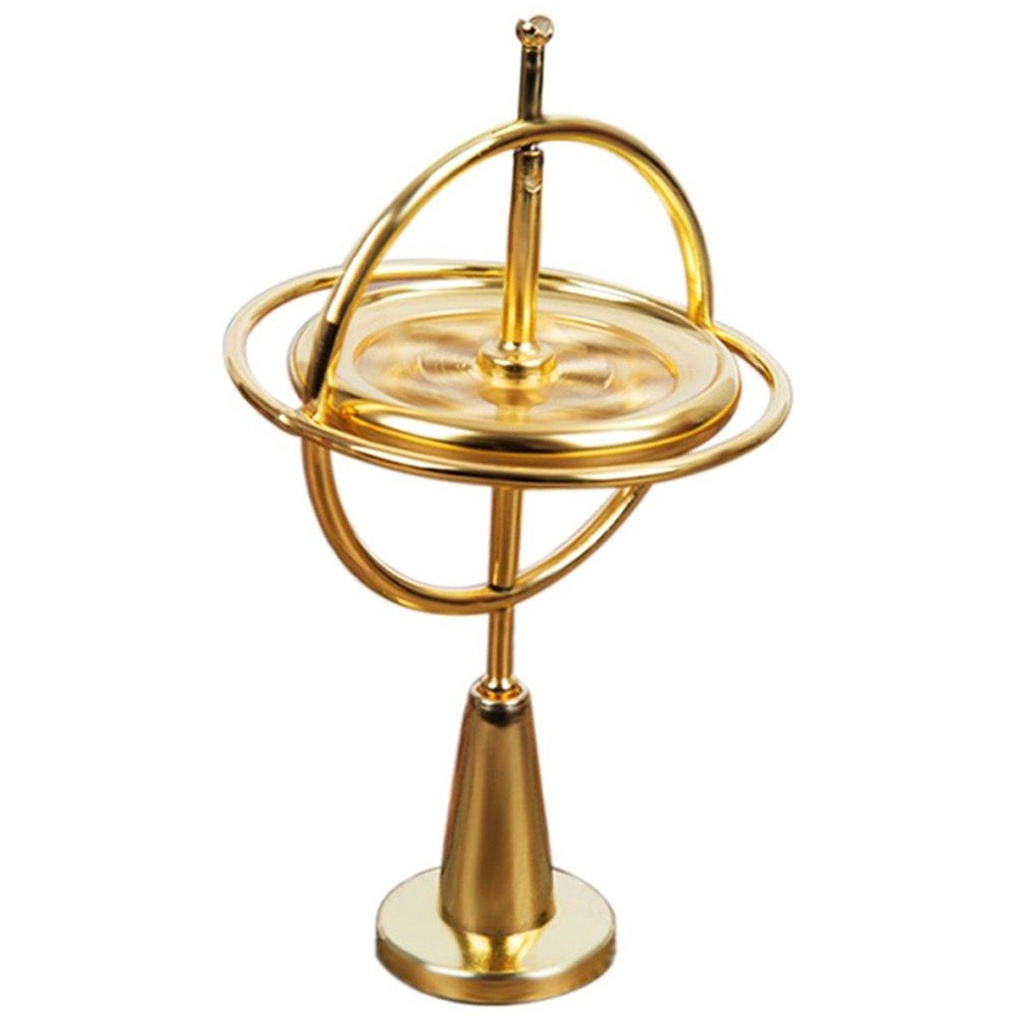 CLASSIC METAL GYROSCOPE GYRO PRESSURE RELIEVE SPEED BALANCE EDUCATIONAL ...