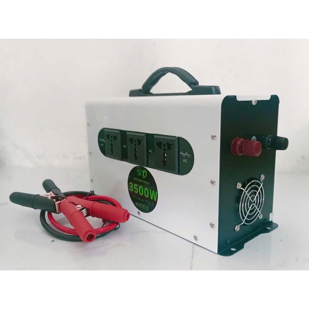 Bộ chuyển đổi điện 12V-3500W Sine chuẩn Bộ Đổi Nguồn 12V sang 220V Sin Chuẩn 12V/3500w -SOYER ...