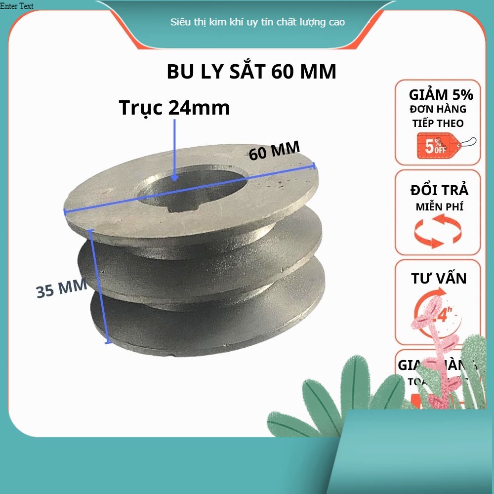 buly 2 rãnh buli puli puly 60mm bảng a trục 24 mm | Shopee Việt Nam