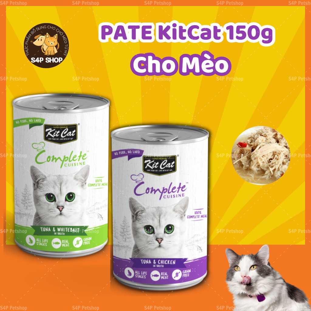 Pate cho mèo KitCat Complete Cuisine - lon 150g thức ăn ướt cho mèo con ...