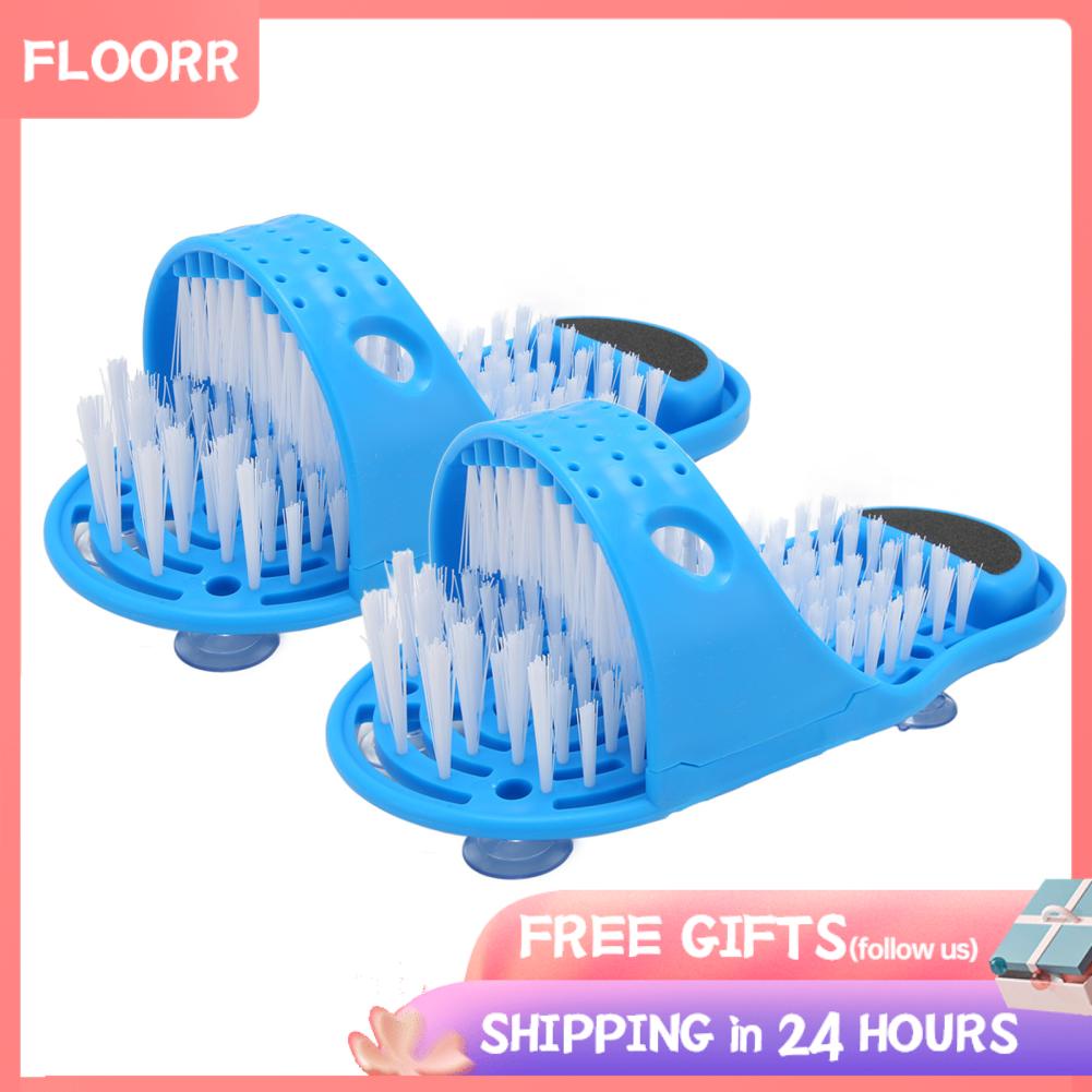 Floorr Foot Washing Brush Shoes 2pcs Relaxation Blue Cleaning Feet ...