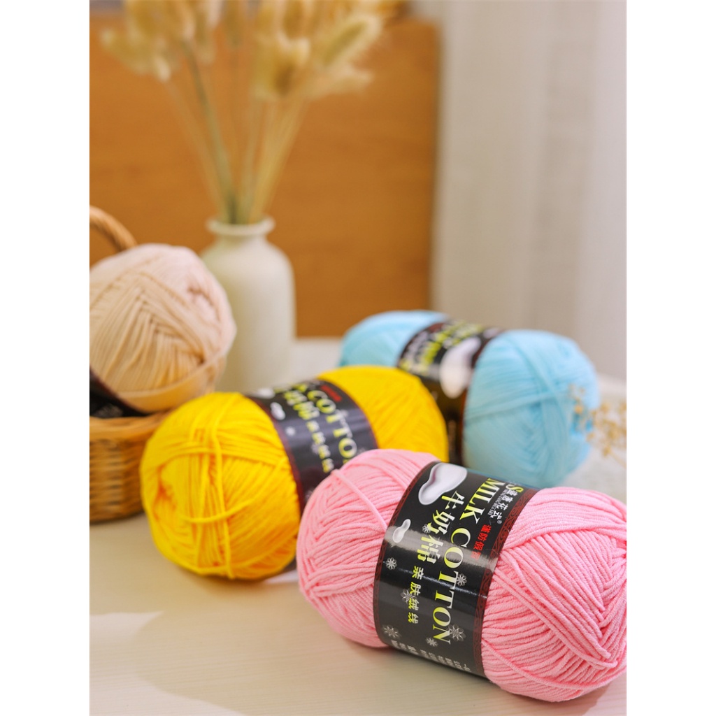 Len Milk Cotton 125g Full Bảng Màu (Mã 01 đến 50) | Shopee Việt Nam