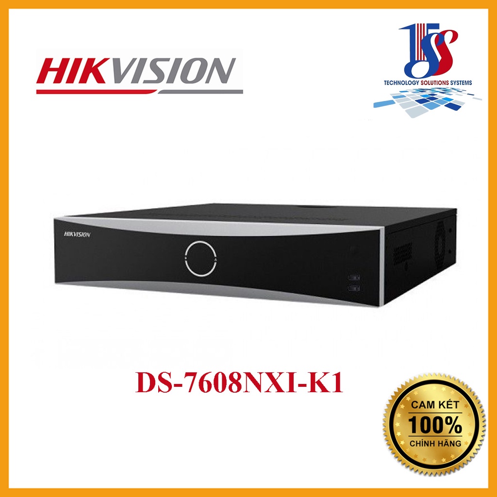 Đầu ghi hình camera IP 8 kênh HIKVISION DS-7608NXI-K1 (hỗ trợ cam 8MP) - Hàng chính hãng bảo ...