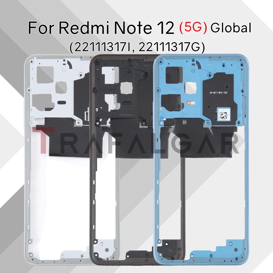 Khung giữa cho Xiaomi Redmi Note 12 5G Thay thế khung gầm viền giữa ...