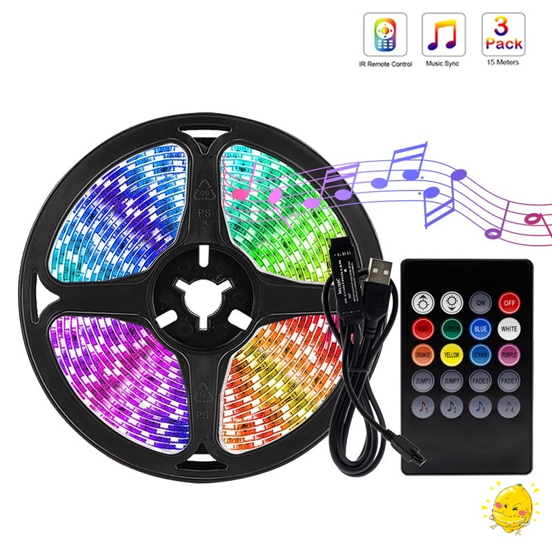 Dây đèn LED USB RGB TV DC5V dài 1M/2M/3M/4M/5M dùng cho trang trí ...