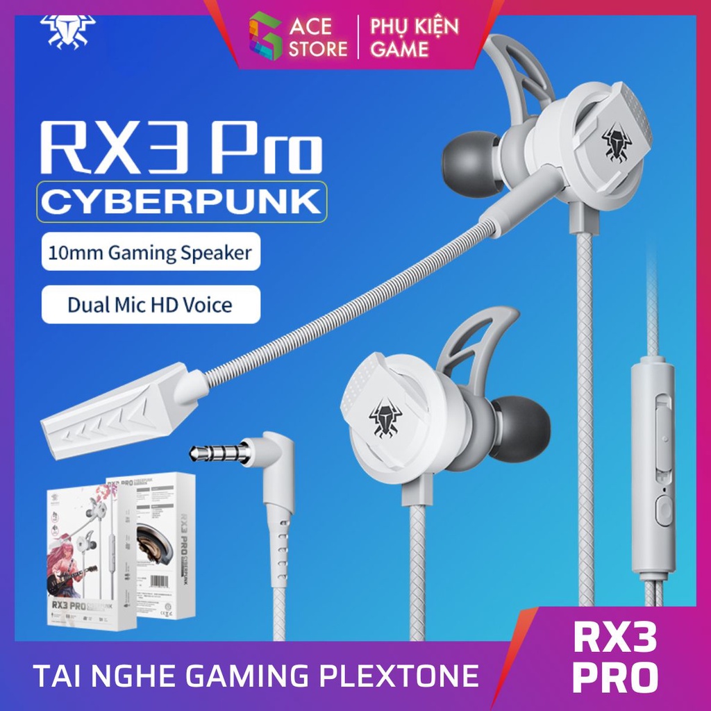 Plextone RX3 PRO | Tai nghe chơi game mic rời, chống ồn, jack 3.5mm sử dụng điện thoại, laptop ...