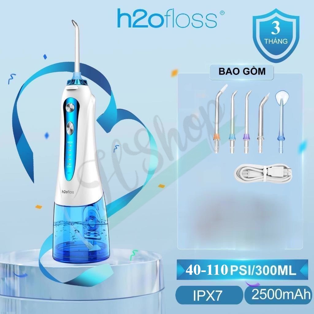 Máy Tăm Nước H2ofloss HF-P11 HF-9P / HF-6 / HF-10 mini Tăm Nước Cầm Tay Dụng cụ vệ sinh răng ...