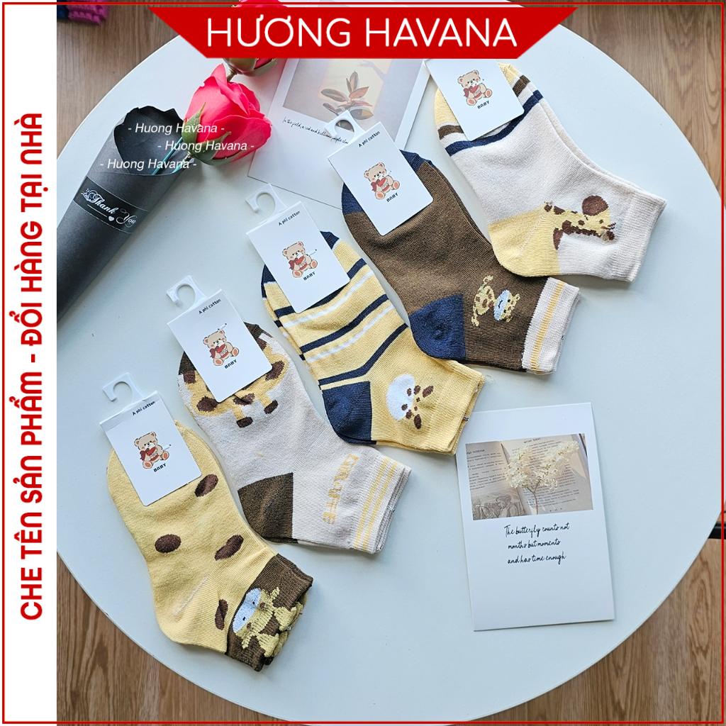 Tất vớ trẻ em cổ ngắn chất cotton cho bé trai bé gái từ 1-4 tuổi, 4-8 ...