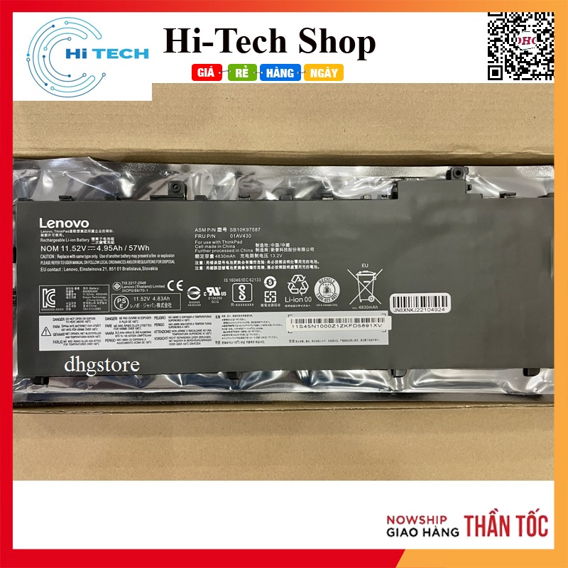 Pin laptop Lenovo Thinkpad X1 Carbon Gen 5 Gen 6, X1 Gen 5 Gen 6 ...