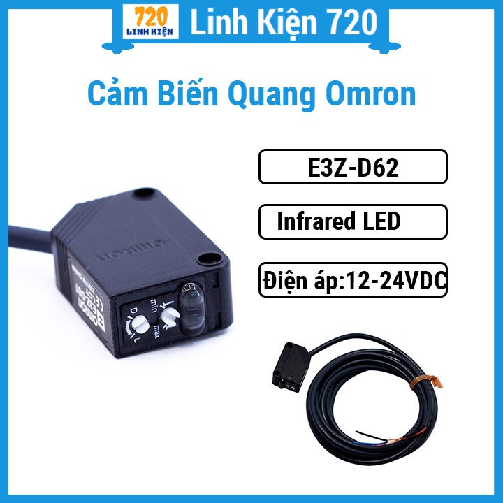 Cảm biến quang Omron E3Z-D62 12-24VDC, cảm biến phản xạ khuếch tán | Shopee Việt Nam