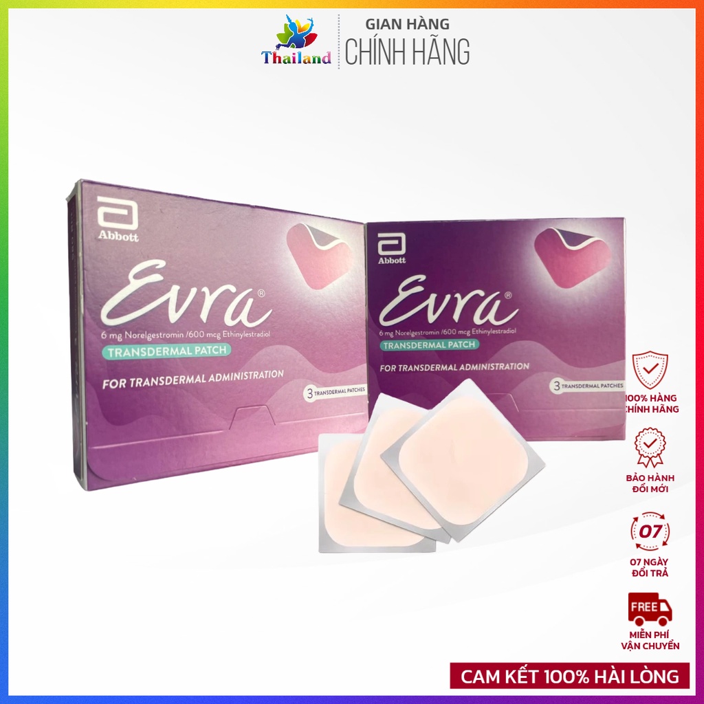Miếng dán tránh thai Evra Transdermal Patch Thái Lan | Shopee Việt Nam