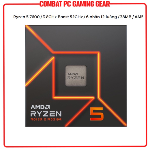 Bộ Vi Xử Lý CPU AMD Ryzen 5 7600 (Box Chính Hãng AMD VN) | Shopee Việt Nam