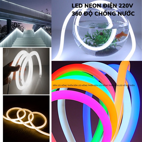 DÂY LED NEON 360 ĐỘ ỐNG TRÒN CHỐNG NƯỚC LOẠI TỐT (BÁN THEO MÉT) | Shopee Việt Nam