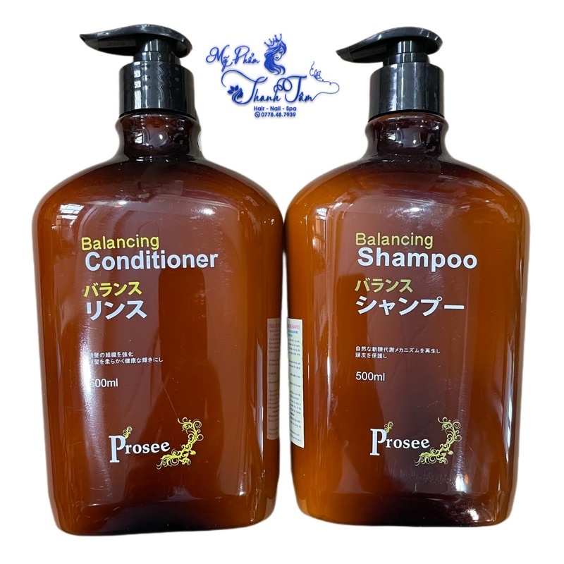 Cặp dầu gội xả chống rụng tóc, hạn chế dầu, gàu Prosee Balancing AS13/AC13 500mlx2 ( New 2024 ...