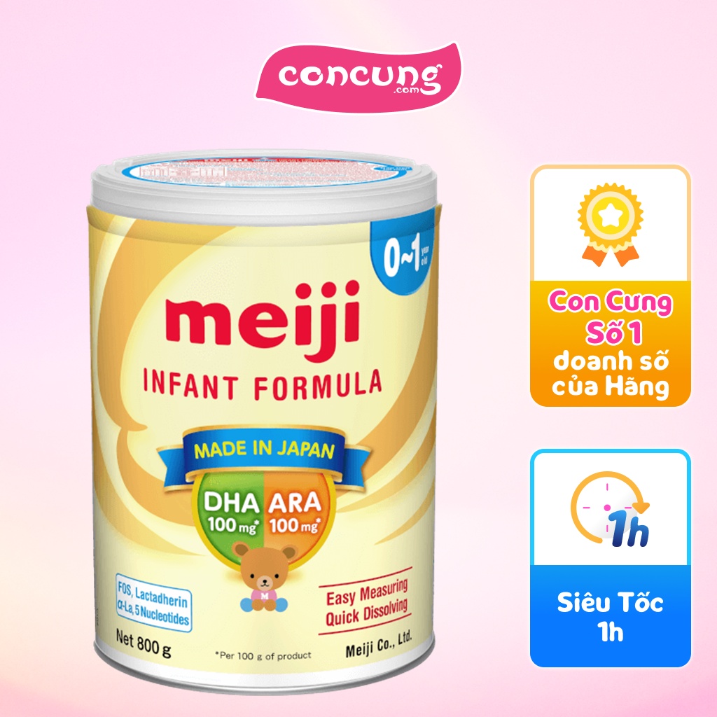 Sữa Meiji Infant Formula cho bé từ 0-12 tháng 800g | Shopee Việt Nam