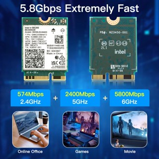 Wifi 7 intel be200 Thẻ wifi bluetooth 5.4 Băng Tần 2.4g / 5g / 6ghz 5 ...