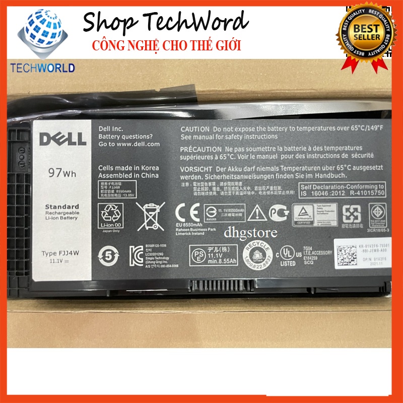 Pin Laptop Dell Precision M4600 M4700 M6600 M6700 M4800 M6800 FV993 ...