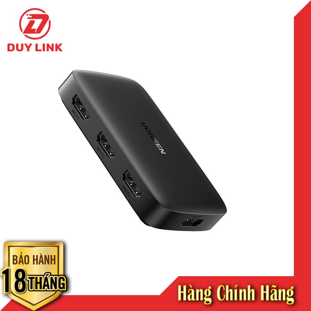 Ugreen 80125 4K@30HZ bộ chuyển 3 vào 1 ra HDMI Switcher hỗ trợ 4k 1080p ...
