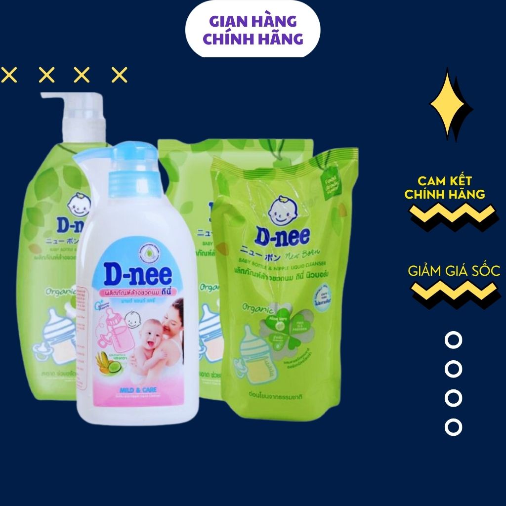 Nước xúc bình sữa Dnee, rửa bình sữa Dnee 600/550/500/400ML- Hàng thái . .. | Shopee Việt Nam