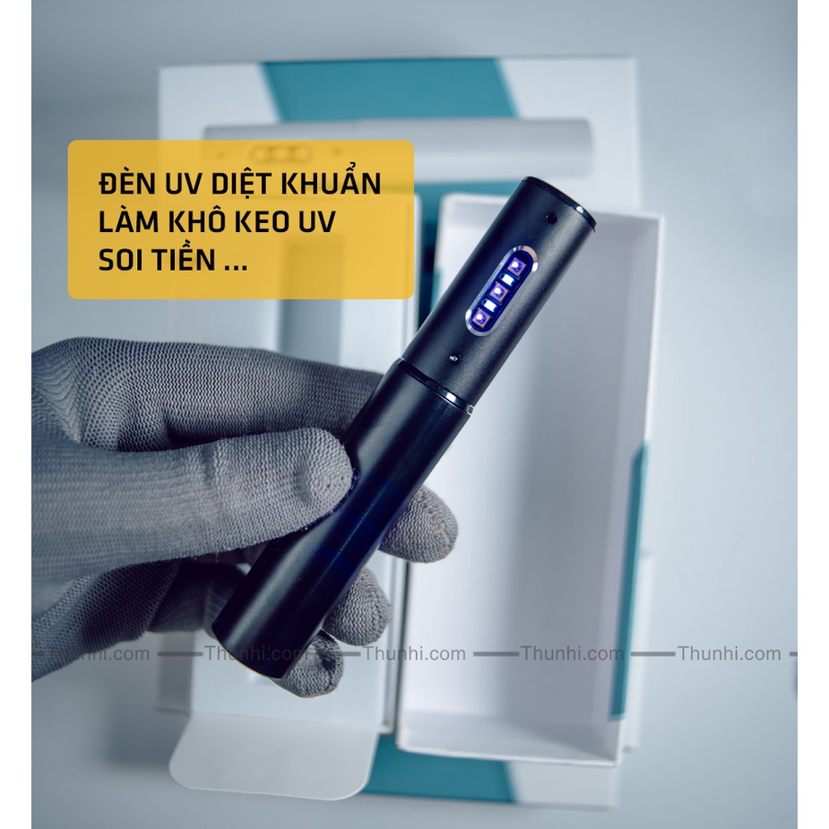 [HÀNG XỊN] Đèn tia cực tím, đèn UV soi tiền, phát quang, khử trùng - tích hợp sạc type-C ...