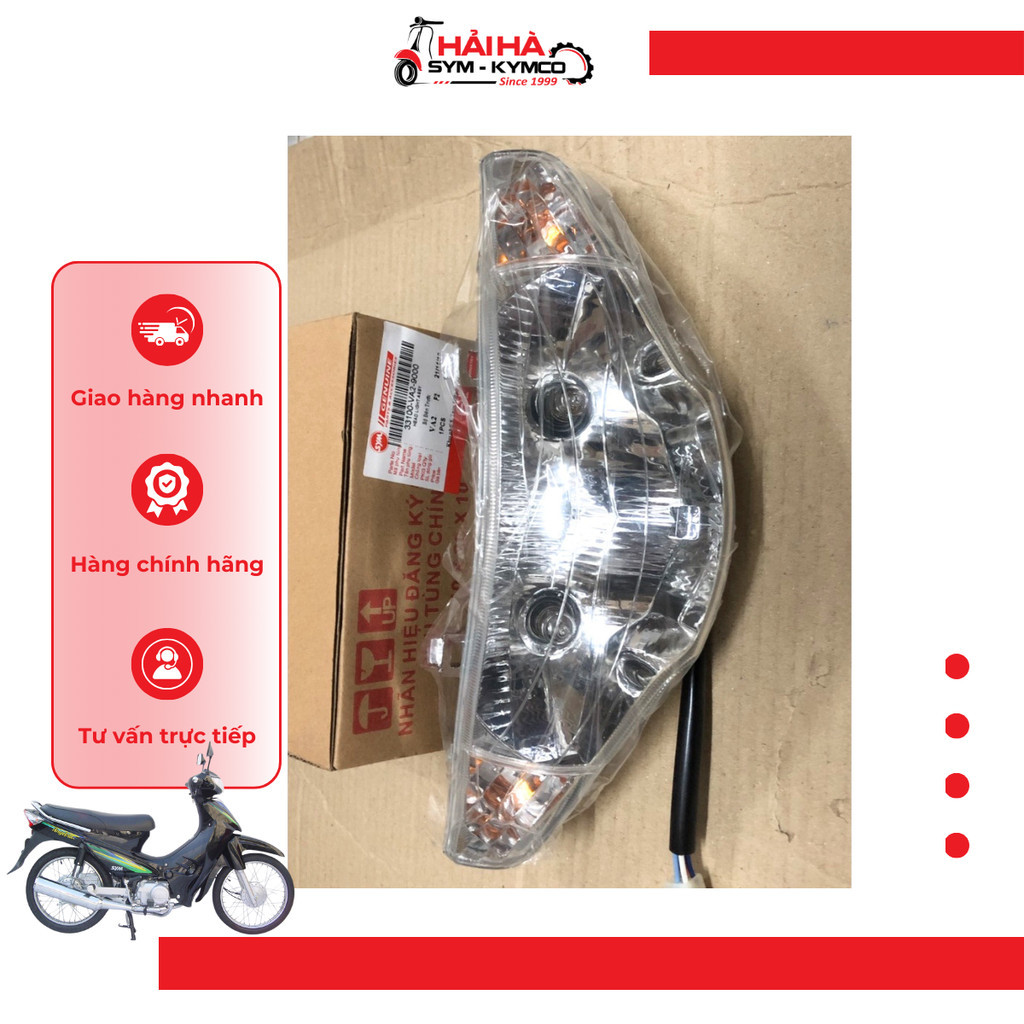 Đèn pha/ Bộ đèn trước xe Angel 100cc mã VA2 [Chính hãng SYM] | Shopee ...
