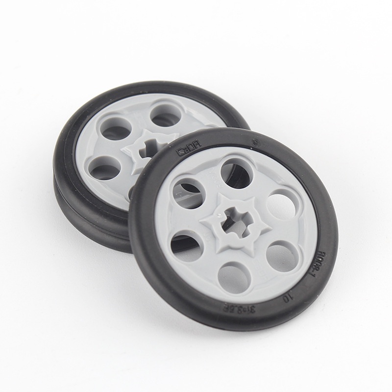 COMBO 4 Bánh Lốp Mỏng Mâm Ròng Rọc Technic NO.1361 - Đồ Chơi Lắp Ráp ...