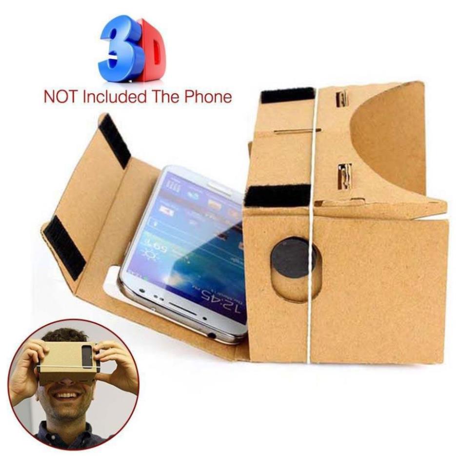 Kính cạc tông 3D thực tế ảo cho Google Android IOS Cardboard 3D và nguồn thực tế ảo | Shopee ...