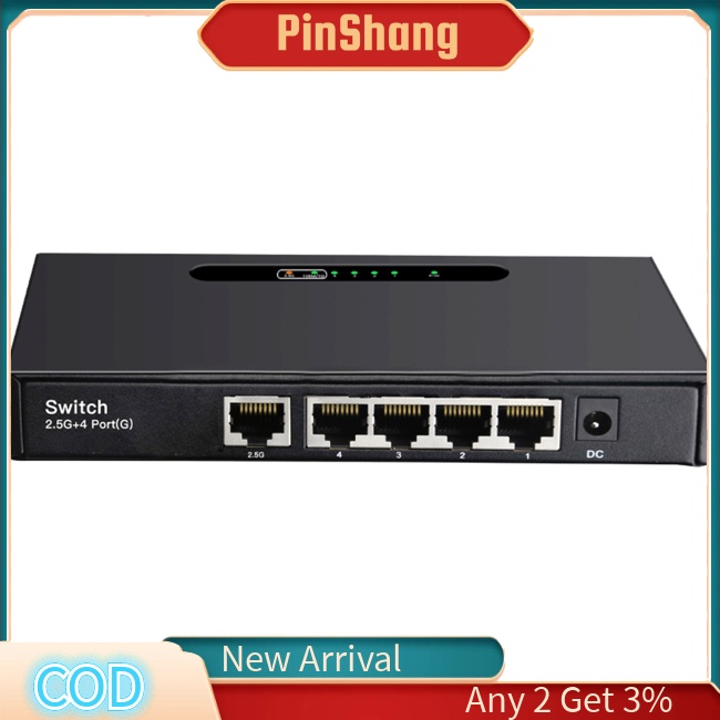 Pinshang Bộ Chia Mạng 2500 / 1000mbps 2.5g 5 Cổng | Shopee Việt Nam