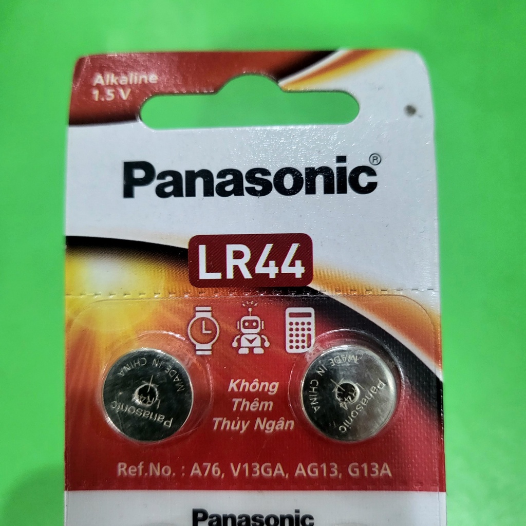 Pin LR44 / AG13 / A76 Panasonic Alkaline Chính Hãng dùng cho đồng hồ, máy tính casio, đồ chơi ...