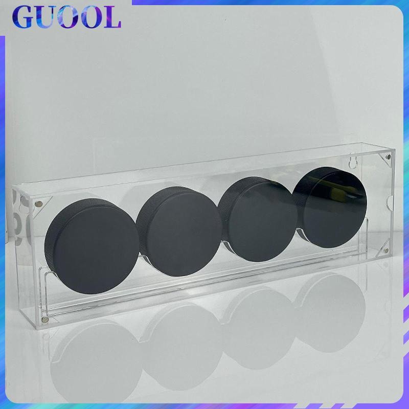 Guool 4 Vị Trí Hockey Puck Display Case Acrylic Showcasing Hộp Bảo Quản ...