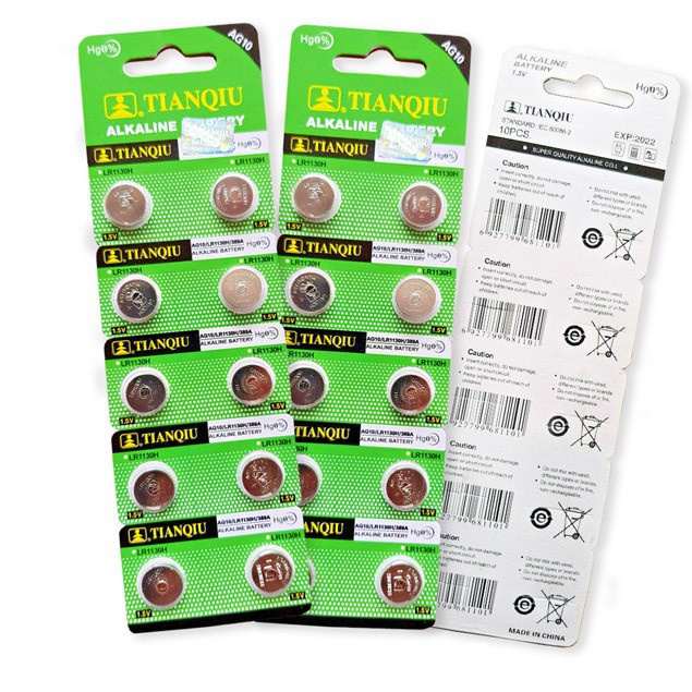 Pin Nút LR1130W - AG10 1.55V - Pin Lithium Pin Cúc Áo Pin 1.55V Pin ...