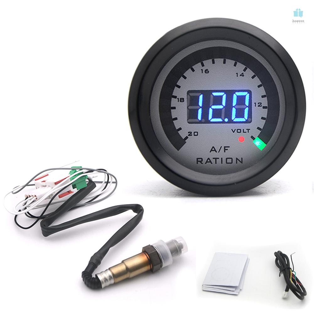2 in 1 Meter 52MM Narrowband Digital Air Fuel Ratio Gauge Kit with O2 ...