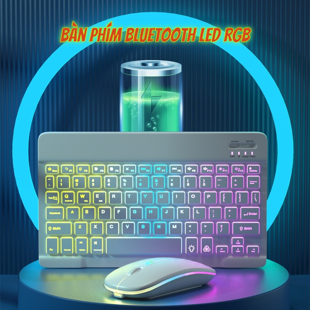 bàn phím rgb led LAMJAD Bàn Phím Không Dây Siêu Mỏng Có Đèn Nền Cho ...