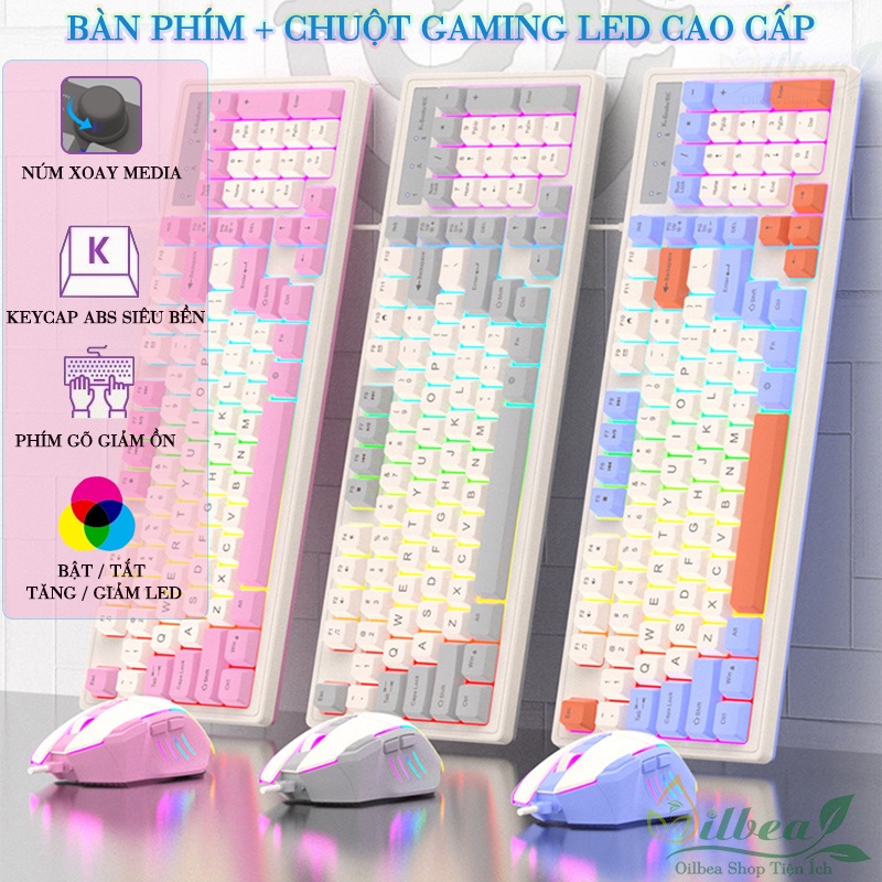 Bàn Phím Máy Tính Giả Cơ Và Chuột Có Dây Có LED Giá Rẻ K8 KM800 | Shopee Việt Nam