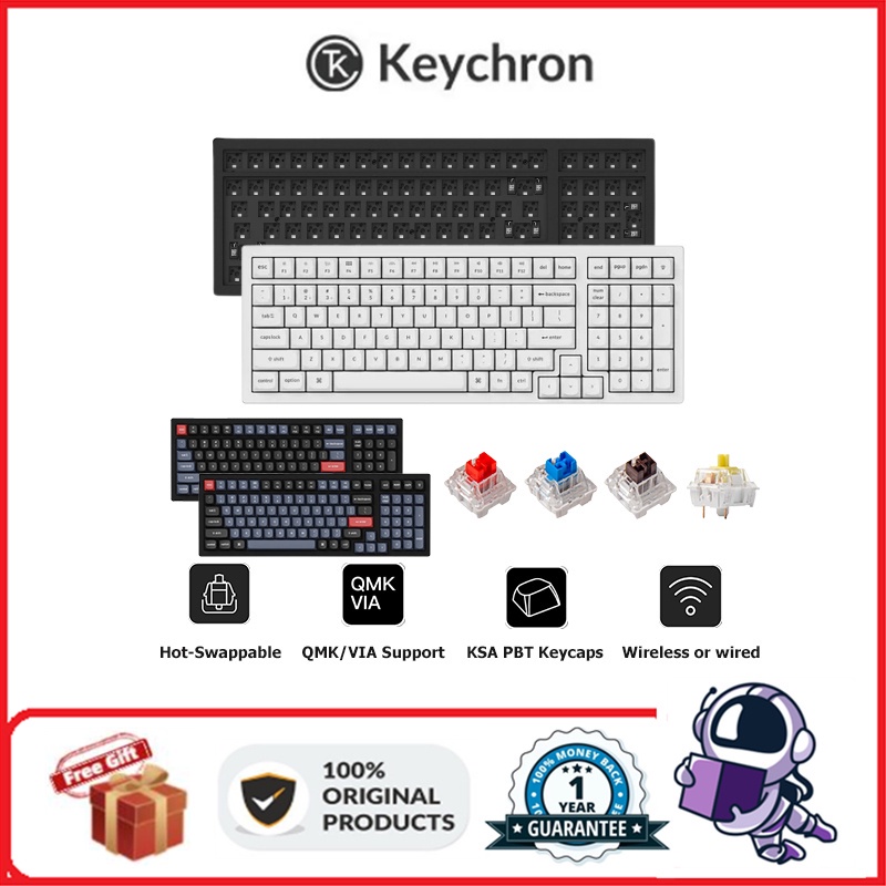 Keychron K4 Pro QMK/VIA Wireless Bluetooth Mechanical Keyboard | Shopee ...