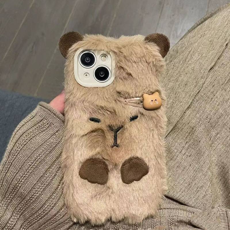 Capabala Capybara Apple 13 Phone Case 14/15pro Plush 12/11pro Cute ...