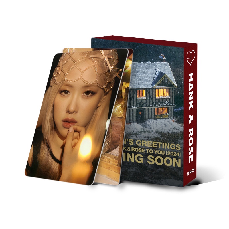 55pcs BP HANK & ROSE JISOO ME Lomo Cards GIRLS Album ROSÉ 2024 season's ...